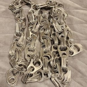 Other | 5 Aluminum Pull Tabs Can Tabs Large Tabs Continuous Silver ...